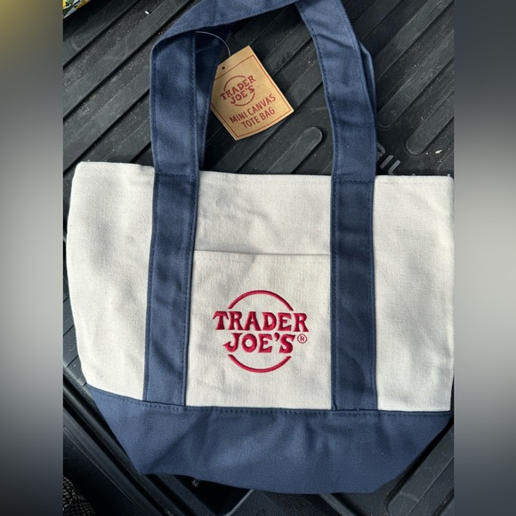trader joe’s | Bags | Trader Joes Mini Canvas Tote Bag New | Poshmark